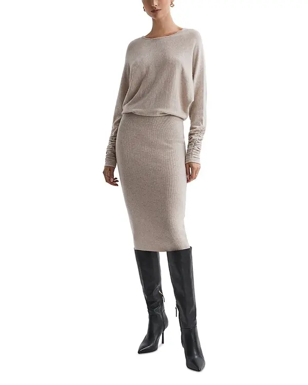 REISS Leila Midi Sweater Dress