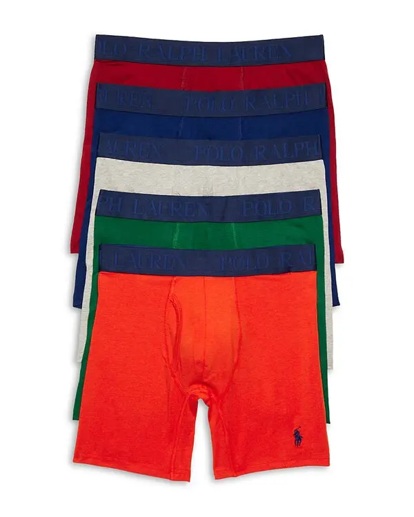 Polo Ralph Lauren 4d Flex Cooling Boxer Briefs, Pack Of 5