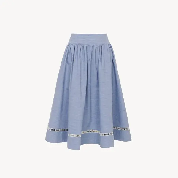 Chloé Flared Long Skirt