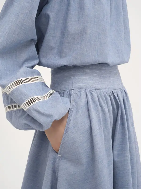 Chloé Flared Long Skirt