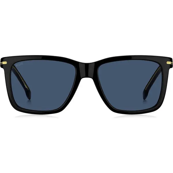 BOSS 55mm Square Frame Sunglasses - Black