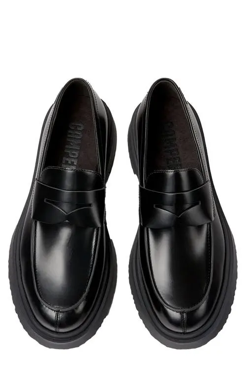 Camper Walden Penny Loafer - Black