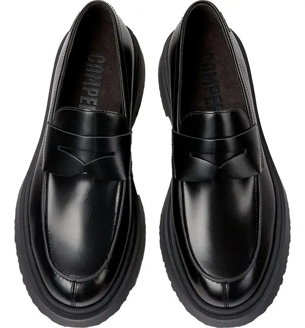 Camper Walden Penny Loafer - Black
