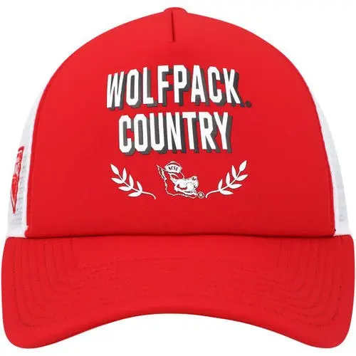 Adidas Nc State Wolfpack Phrase Foam Front Trucker Adjustable Hat