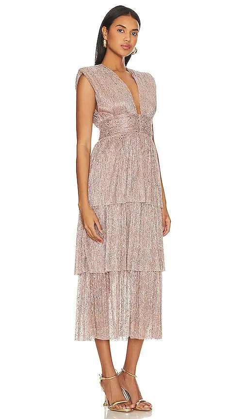 SABINA MUSAYEV Bonita Metallic Dress