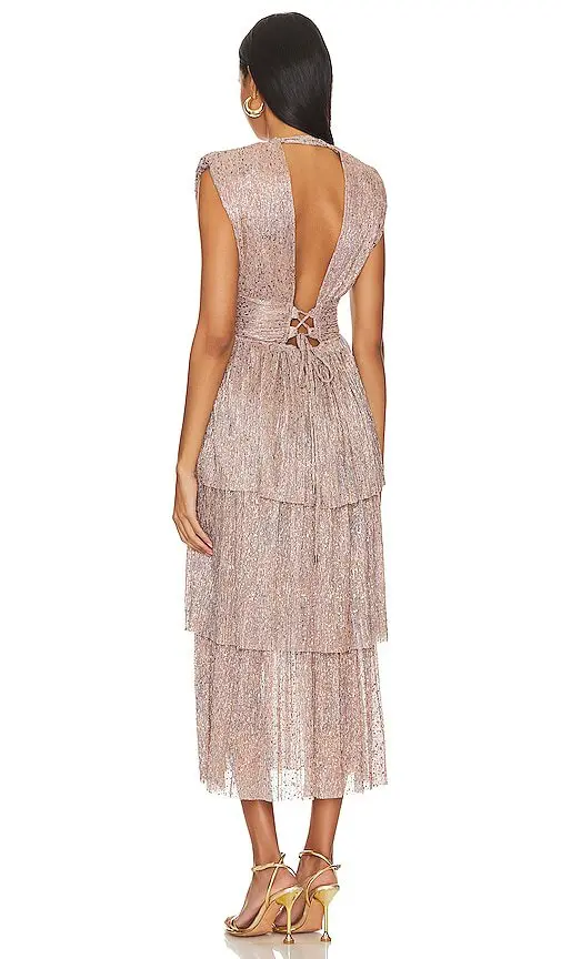 SABINA MUSAYEV Bonita Metallic Dress