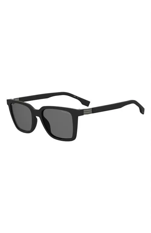BOSS 53mm Square Full Rim Sunglasses - Black