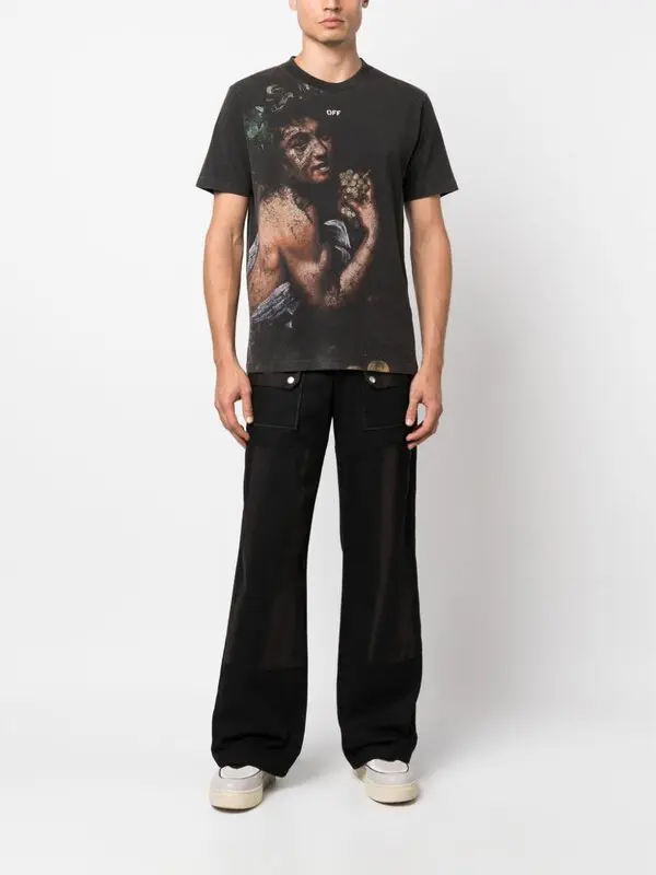 Off-White Bacchus-print Cotton T-shirt