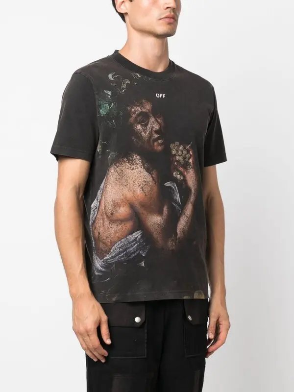 Off-White Bacchus-print Cotton T-shirt