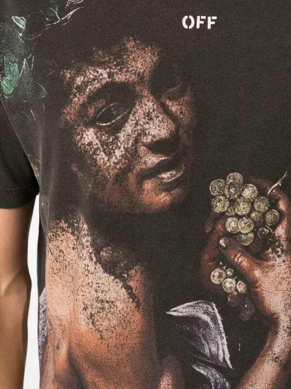 Off-White Bacchus-print Cotton T-shirt