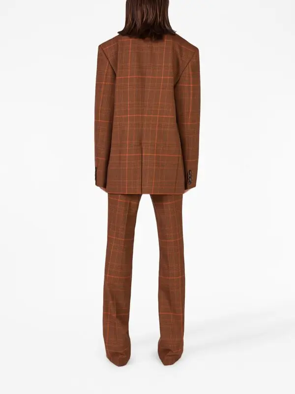 Stella McCartney Prince Of Wales Check Wool Blazer