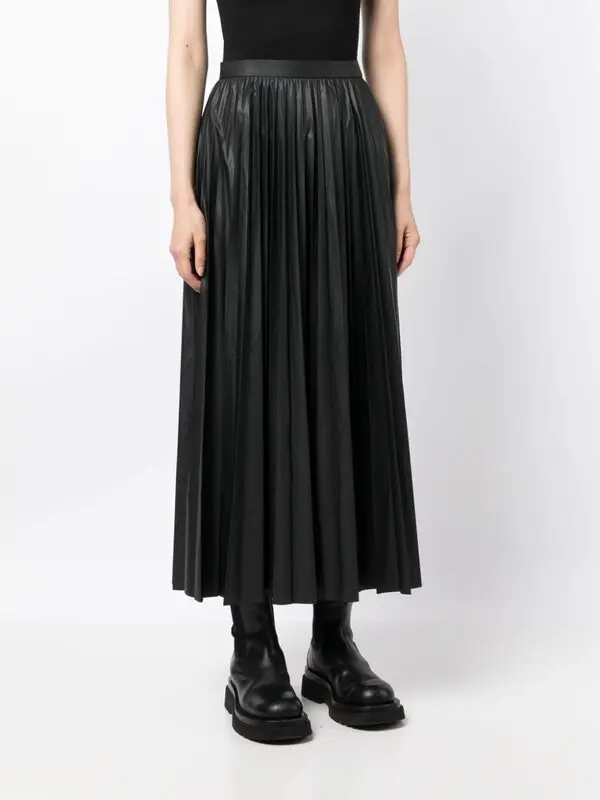 Junya Watanabe High-waist Pleated Midi Skirt
