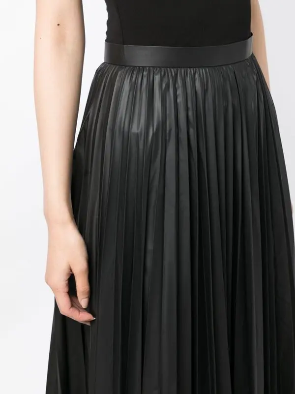 Junya Watanabe High-waist Pleated Midi Skirt