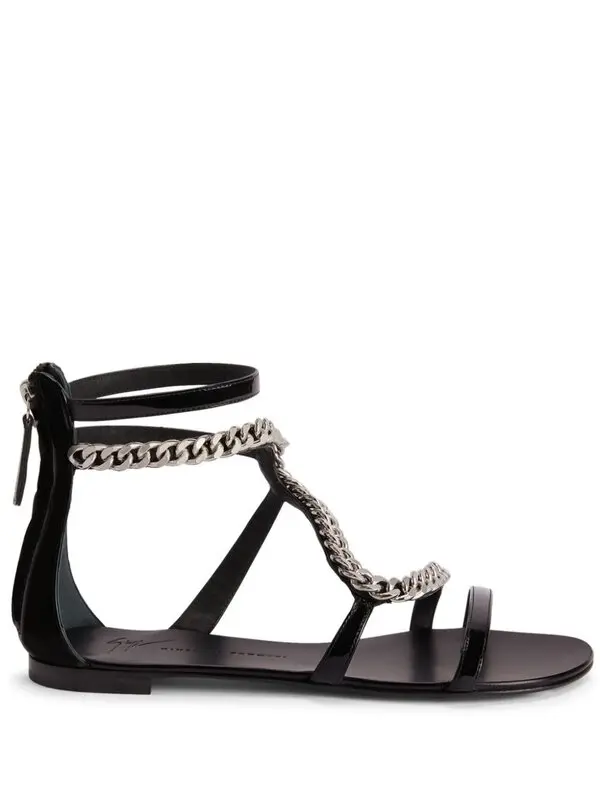 GIUSEPPE ZANOTTI Samantha Chain Flat Sandals