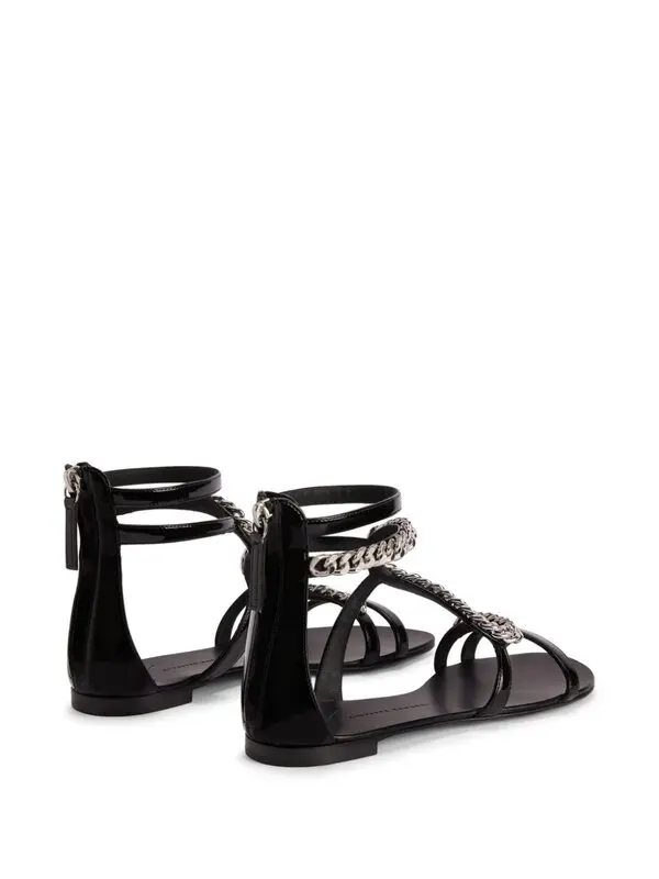 GIUSEPPE ZANOTTI Samantha Chain Flat Sandals