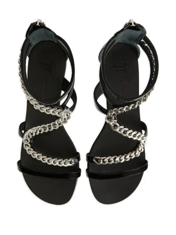 GIUSEPPE ZANOTTI Samantha Chain Flat Sandals