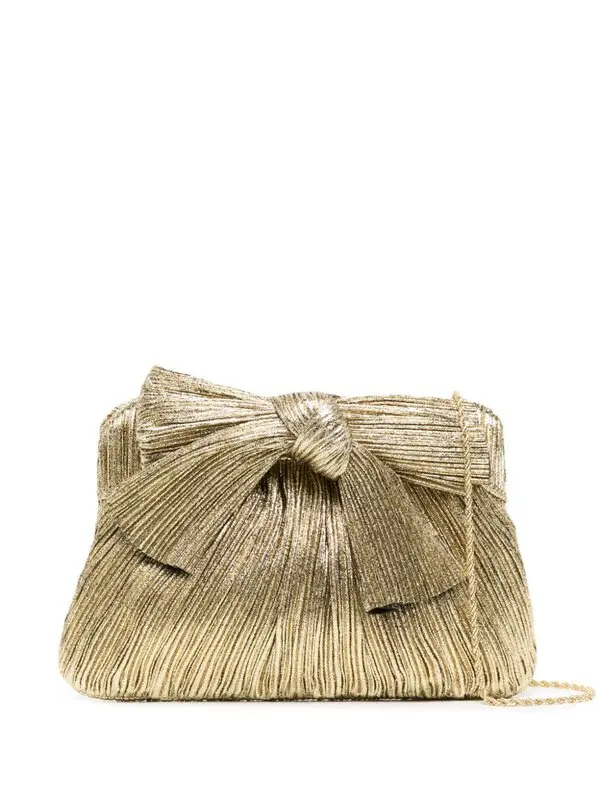 LOEFFLER RANDALL Rayne Plissé Clutch - Gold