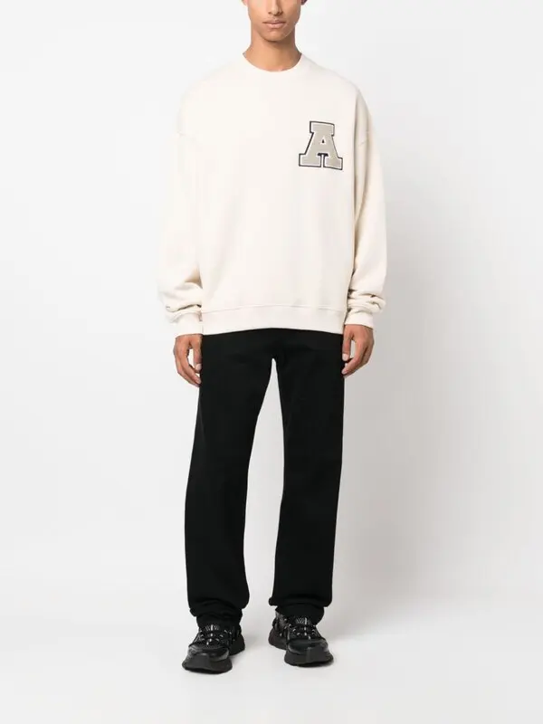 Axel Arigato Organic-cotton Sweatshirt With Logo Patch