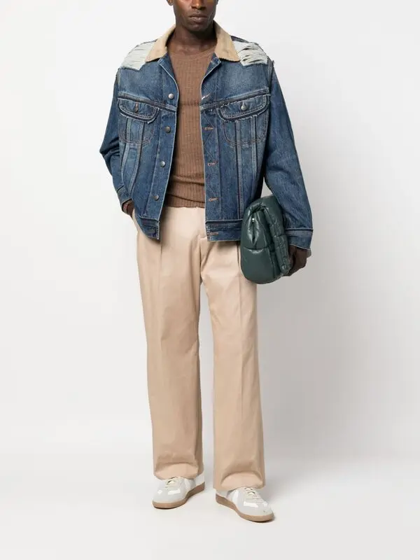 MAISON MARGIELA X Pendleton Distressed Denim Jacket