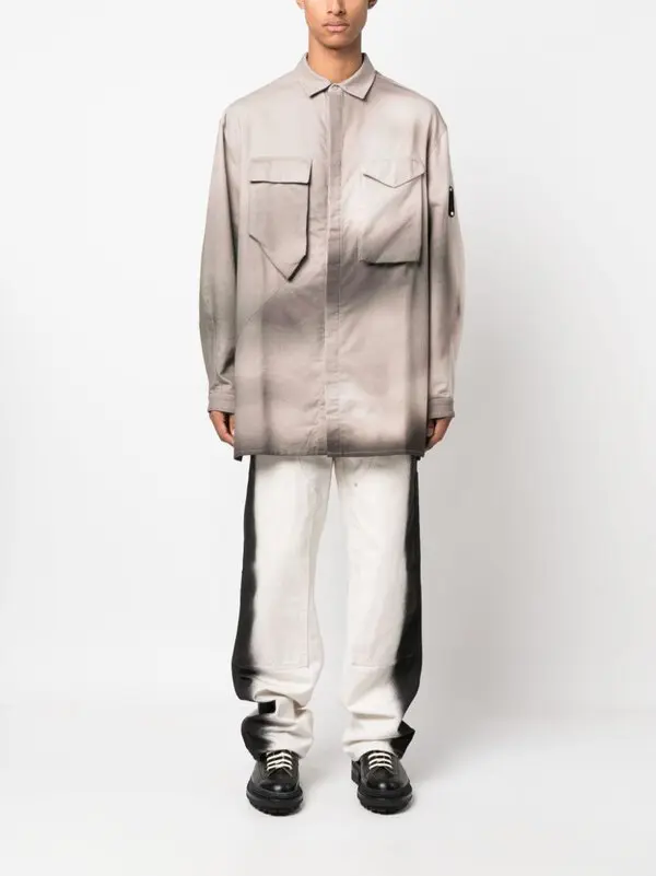 A-COLD-WALL* Gradient-effect Cotton Shirt - Neutrals