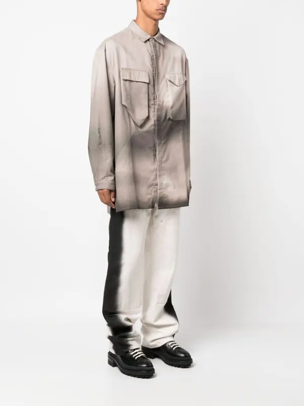 A-COLD-WALL* Gradient-effect Cotton Shirt - Neutrals