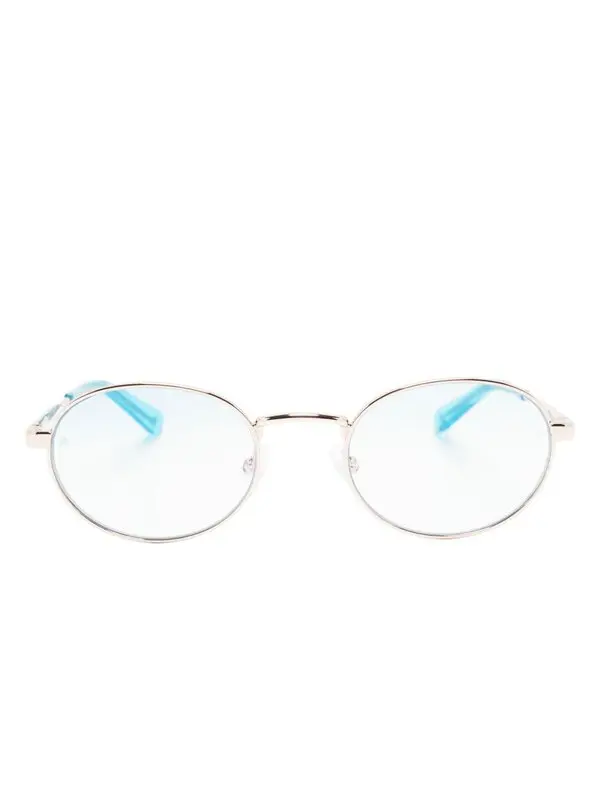 CHIARA FERRAGNI Round-frame Glasses - Gold