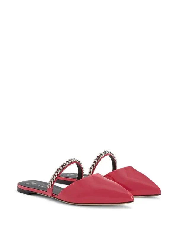 GIUSEPPE ZANOTTI Laurette Flat Mules - Pink