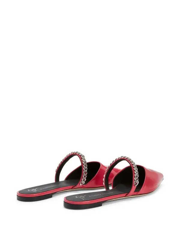 GIUSEPPE ZANOTTI Laurette Flat Mules - Pink