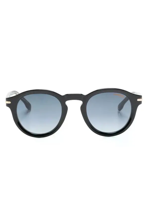 Carrera Eyewear Round-frame Striped Sunglasses - Black