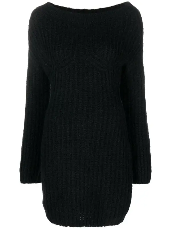 Dsquared2 Off-shoulder Knitted Minidress