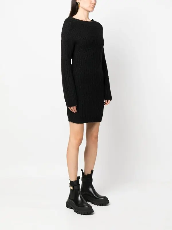 Dsquared2 Off-shoulder Knitted Minidress