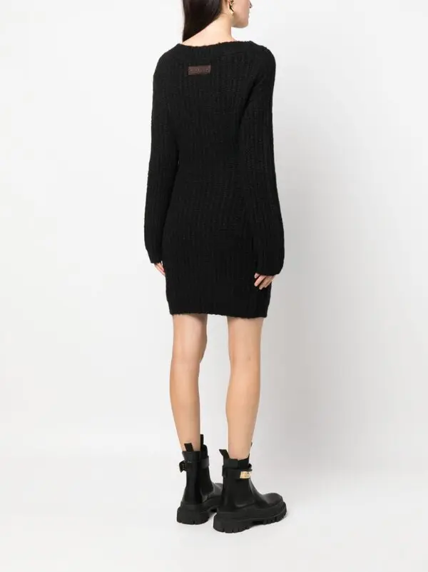 Dsquared2 Off-shoulder Knitted Minidress