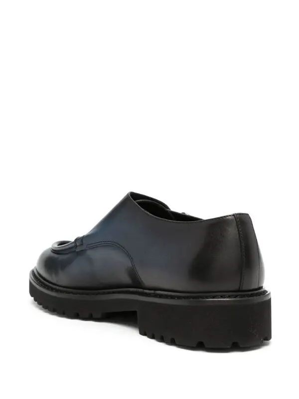 DOUCAL'S Double-buckle Monk Shoes - Black