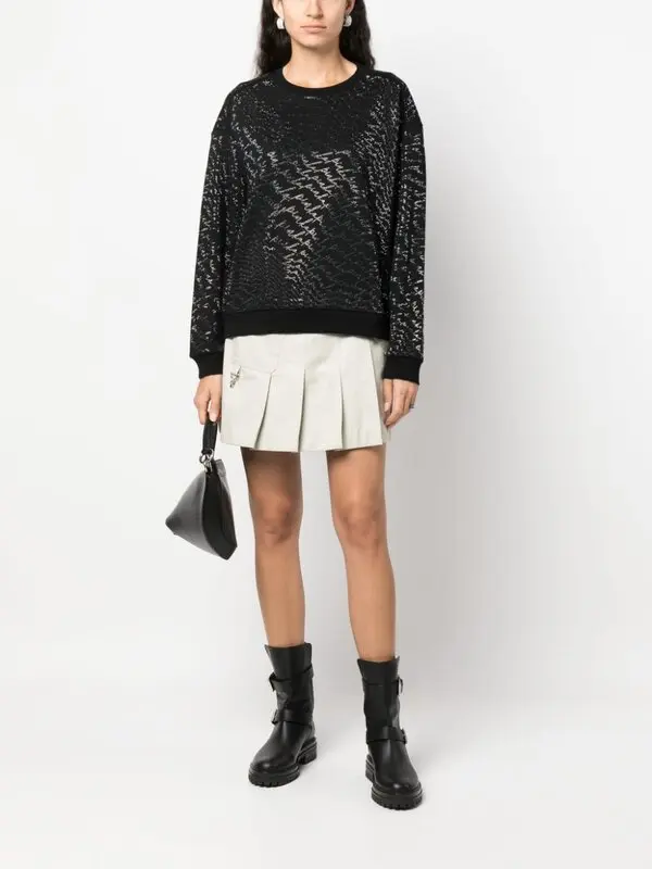 Pinko Crystal-embellished Sweatshirt