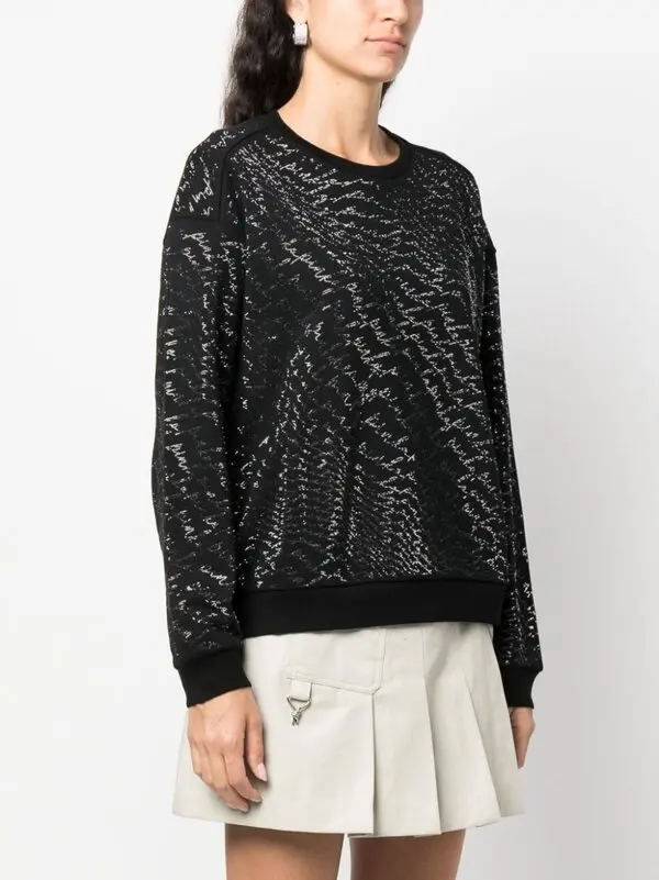Pinko Crystal-embellished Sweatshirt