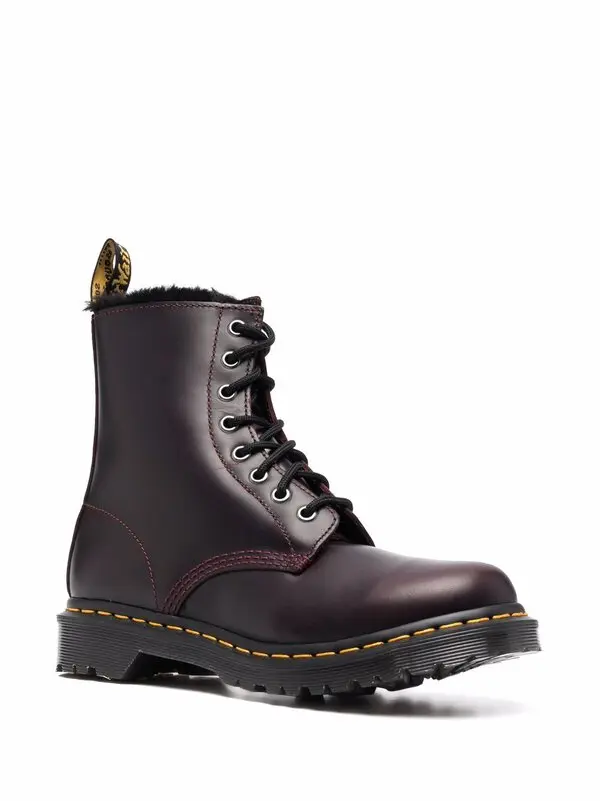 Dr. Martens Serena 1460 Leather Boots - Red