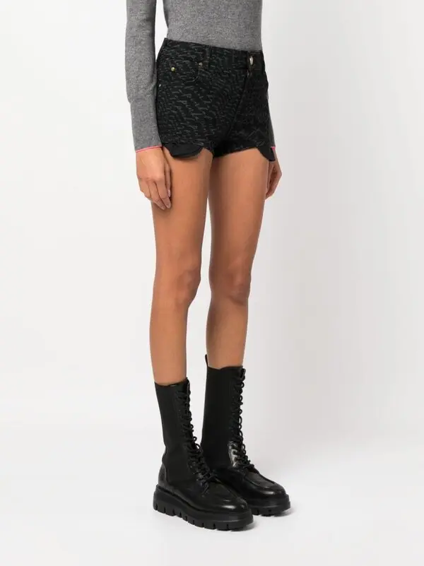 Pinko Logo-print Denim Shorts