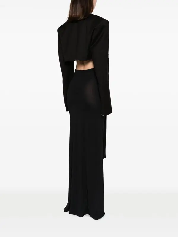 ANDREĀDAMO Open-front Cropped Jacket