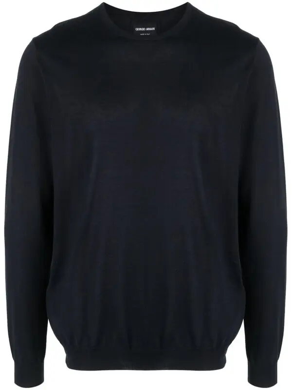 Giorgio Armani Crew-neck Jumper - Blue