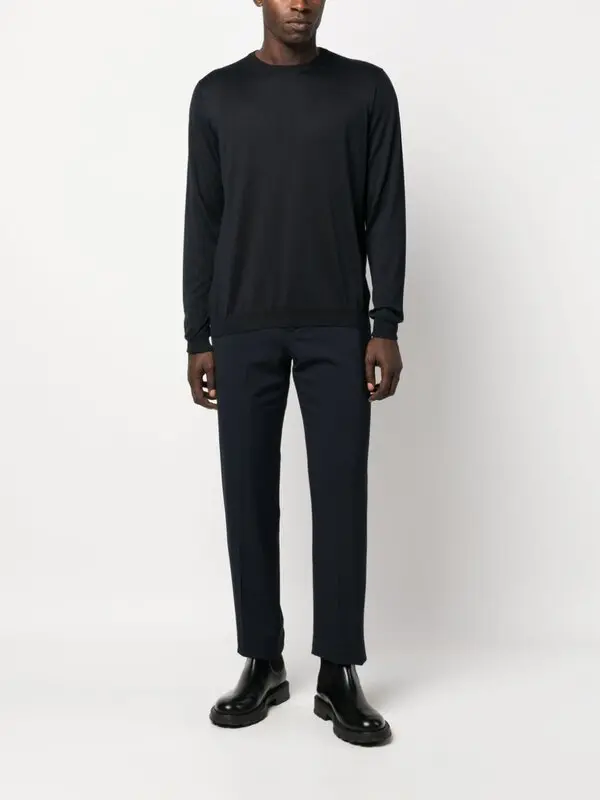 Giorgio Armani Crew-neck Jumper - Blue