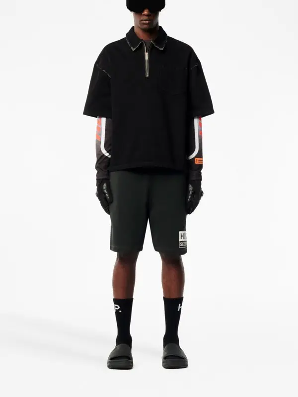 Heron Preston Security Cotton Track Shorts