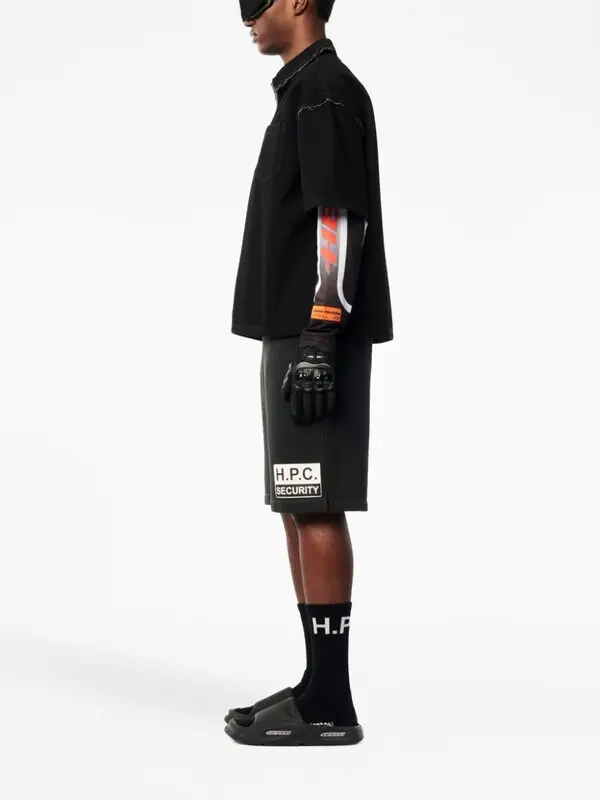 Heron Preston Security Cotton Track Shorts