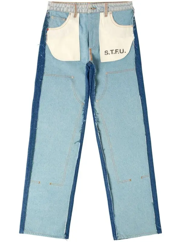 Heron Preston Panelled Mid-rise Jeans