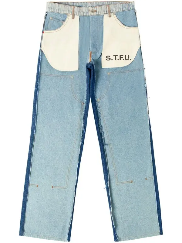 Heron Preston Two-tone Jeans - Blue