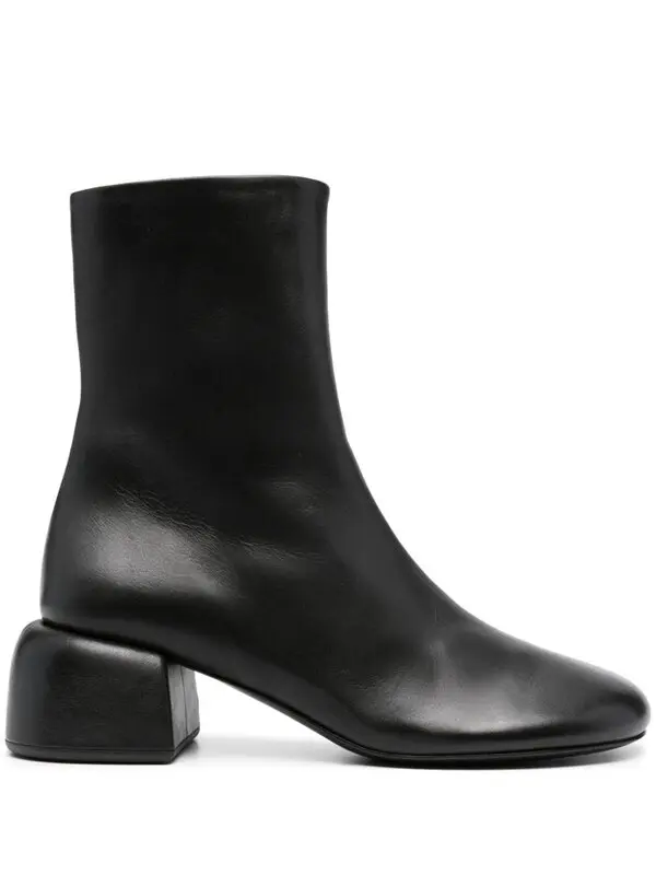 Marsèll 50mm Basata Leather Ankle Boots - Black