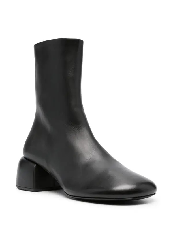 Marsèll 50mm Basata Leather Ankle Boots - Black