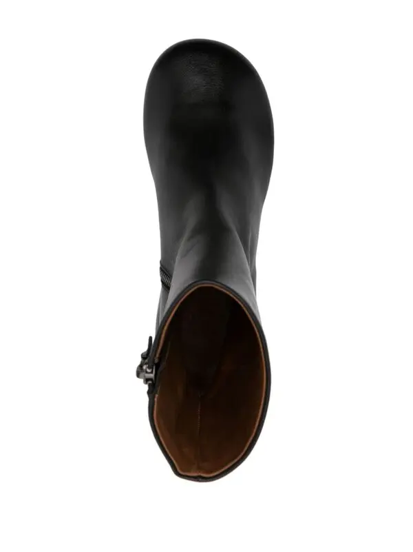 Marsèll 50mm Basata Leather Ankle Boots - Black