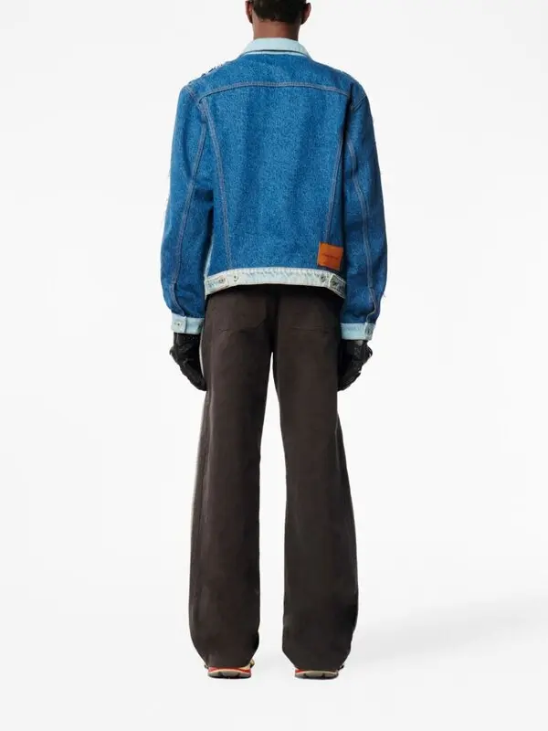 Heron Preston Logo-patch Denim Jacket - Blue