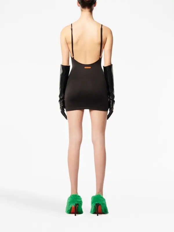 Heron Preston Lace-up Mini Dress