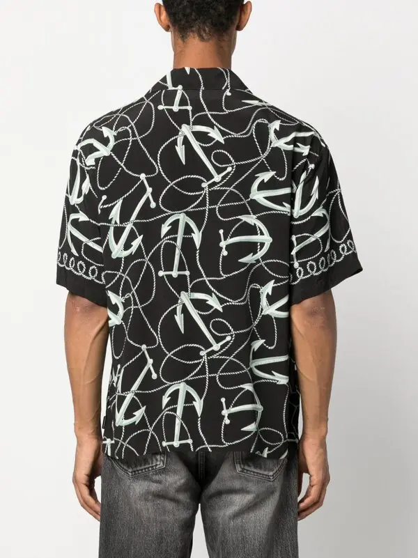 NEIGHBORHOOD Anchor-print Camp Shirt